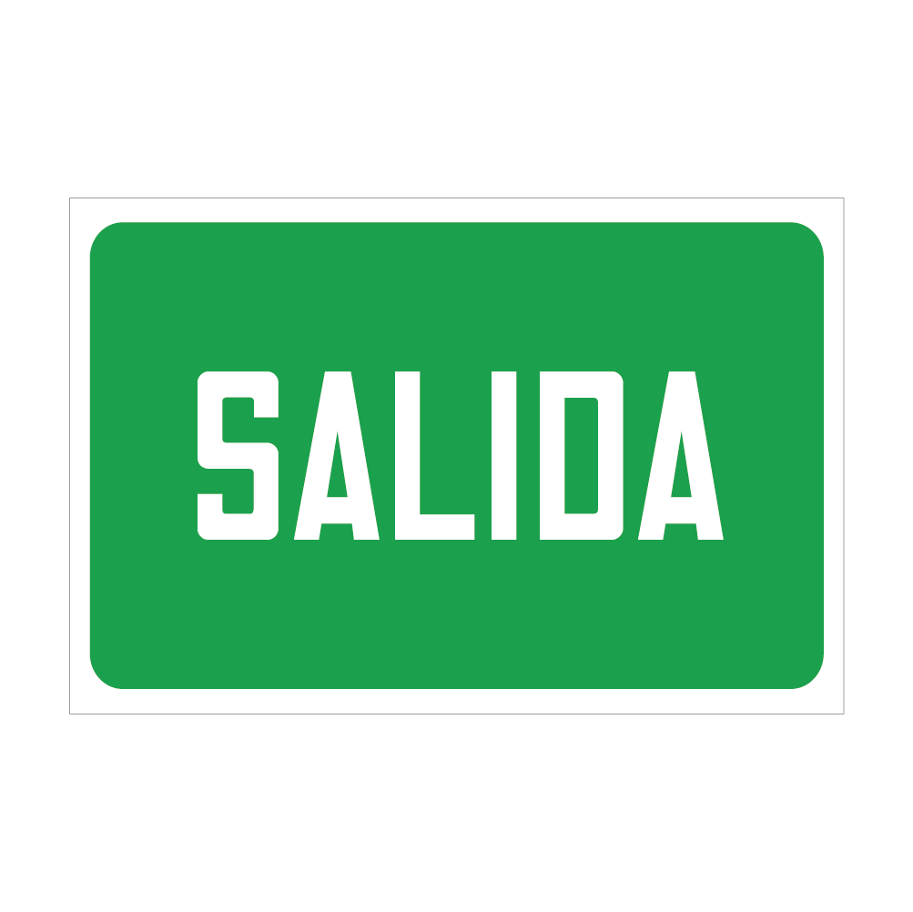 Rótulo Entrada / Salida 30x20cm - Diseñarte
